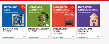 Barcelona Card - co je v ceně a jaká se nejvíce vyplatí?